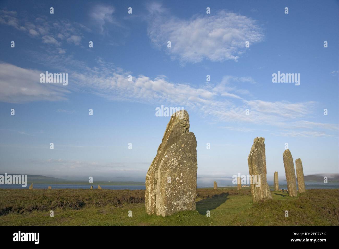 Neolithic stone circle, Ring of Brodgar, Mainland, Orkney, Scotland ...