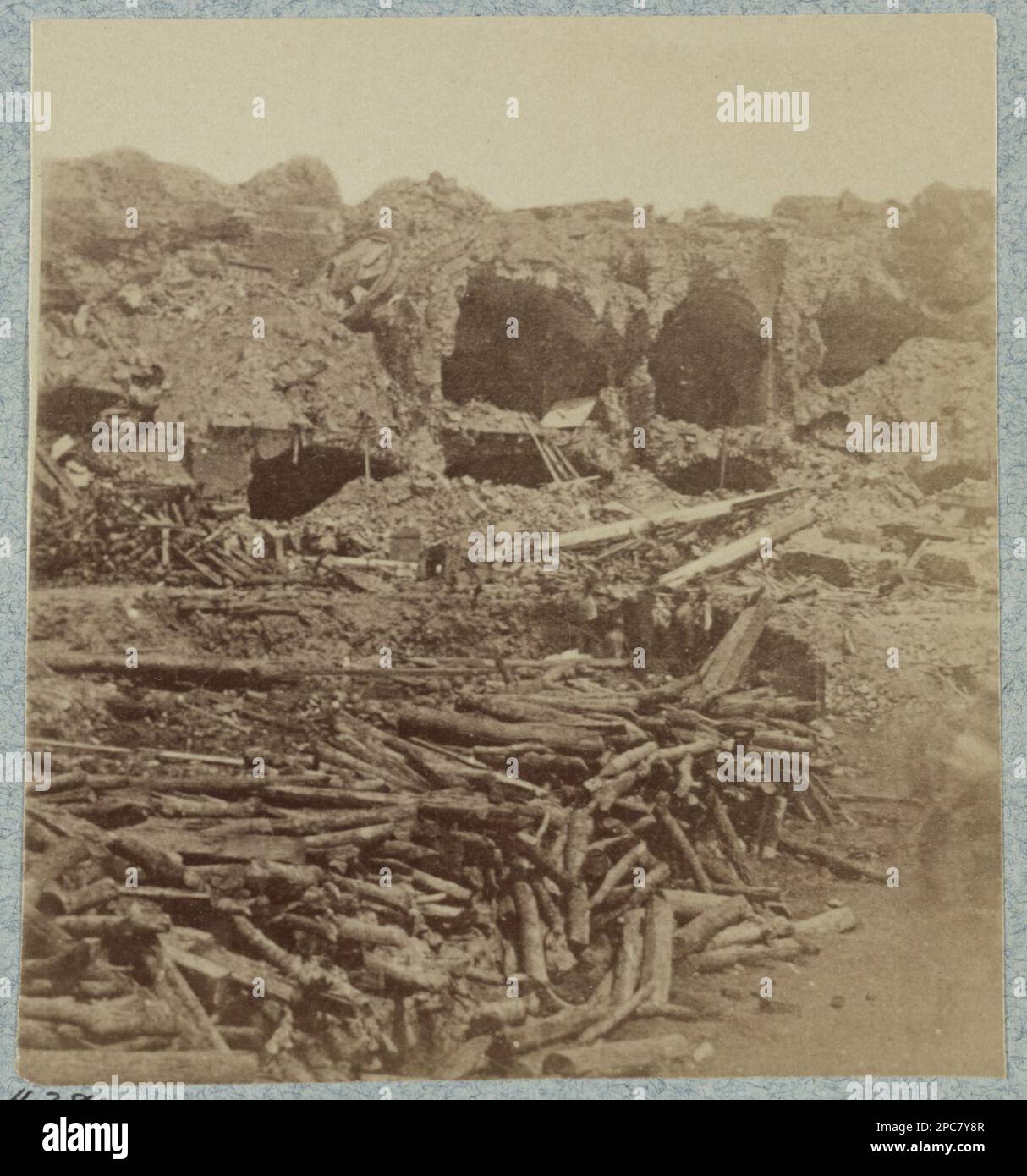 Interior view of Fort Sumter, Charleston, South Carolina taken by a ...