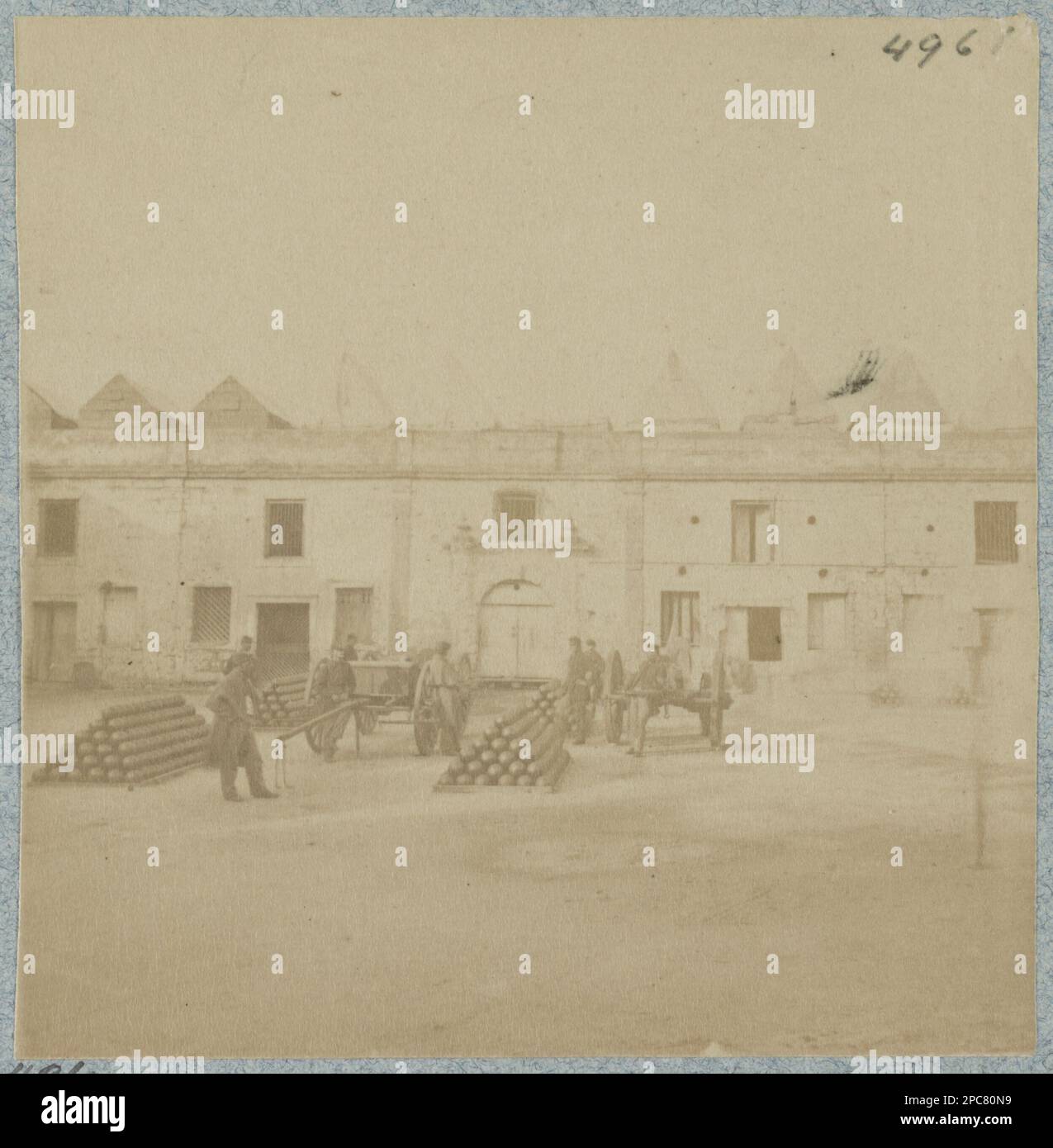 Interior of Fort Marion, Saint Augustine, Florida. No. 4961, Title from ...