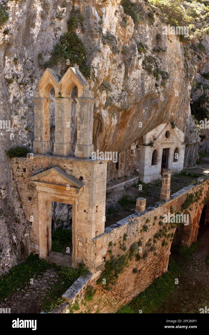 Catholic monastery and St. John's Cliff, Akrotiri Peninsula, North ...