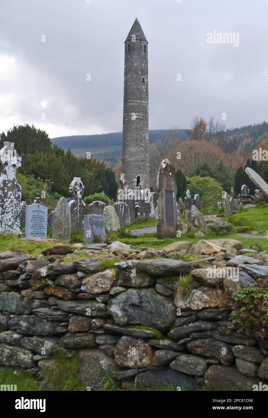 Early Medieval monastic building and graveyard, Round Tower ...