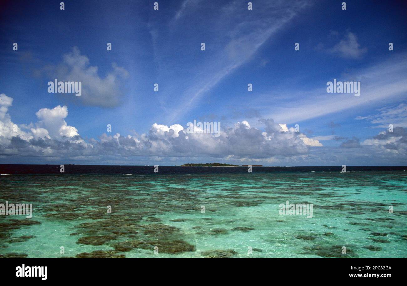 Maldives Sea and Reef Hut, Vadoo Island, Maldives Stock Photo - Alamy