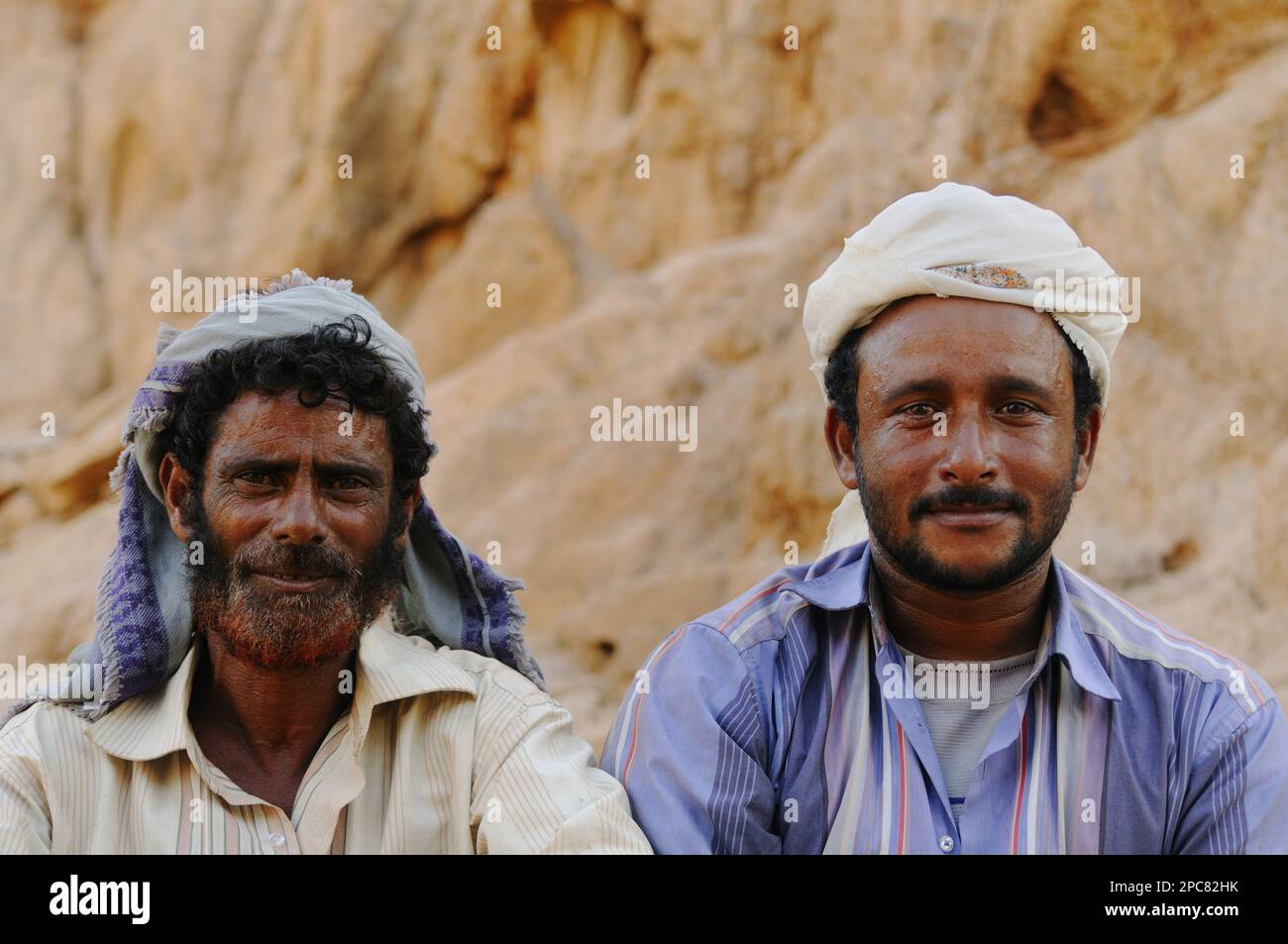 Two local men, close-up of heads, Socotra, Yemen Stock Photo - Alamy