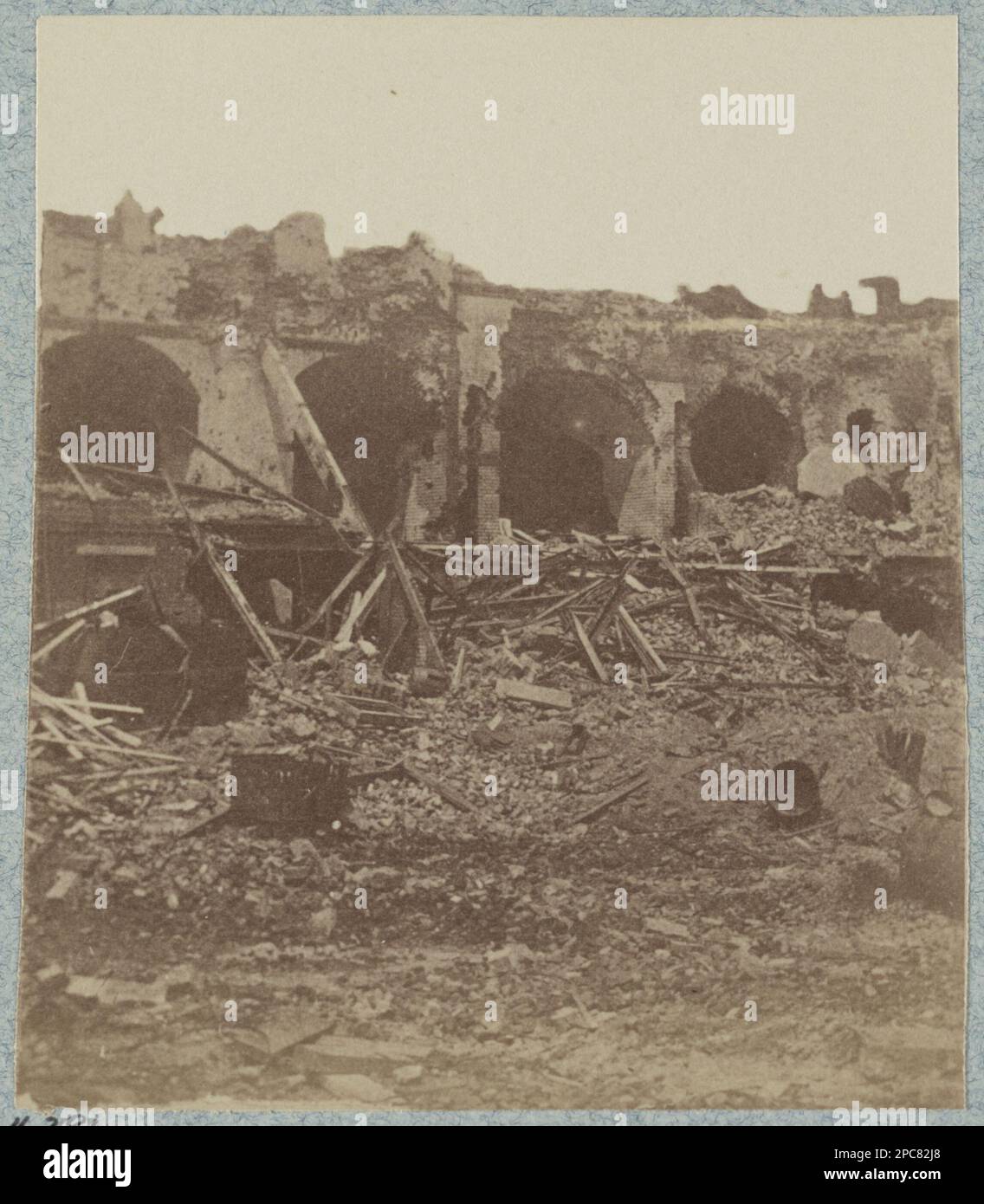 Interior views of Fort Sumter, Charleston, South Carolina taken by a ...