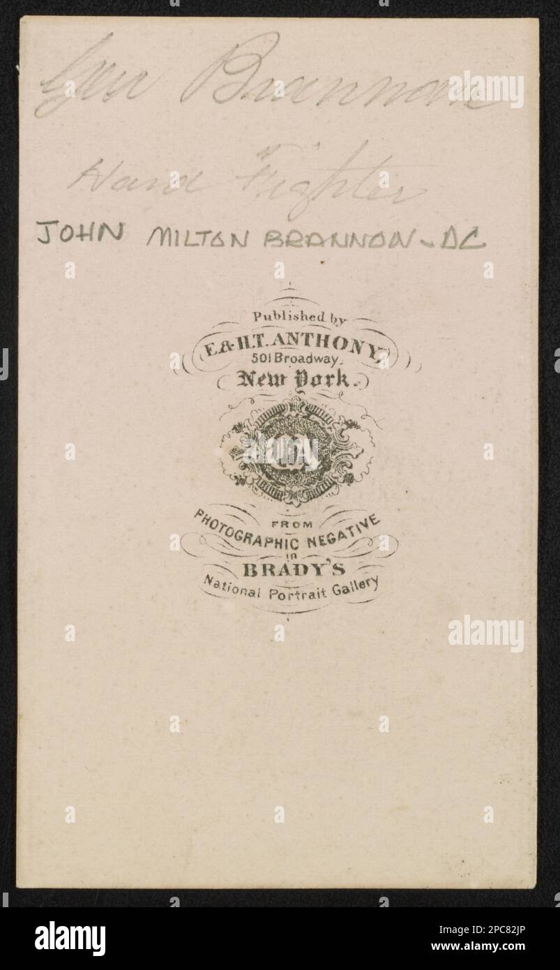 Brigadier General John Milton Brannan of General Staff U.S. Volunteers ...