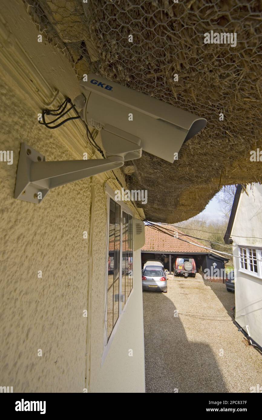 CCTV home security camera, Suffolk, England, United Kingdom Stock Photo ...
