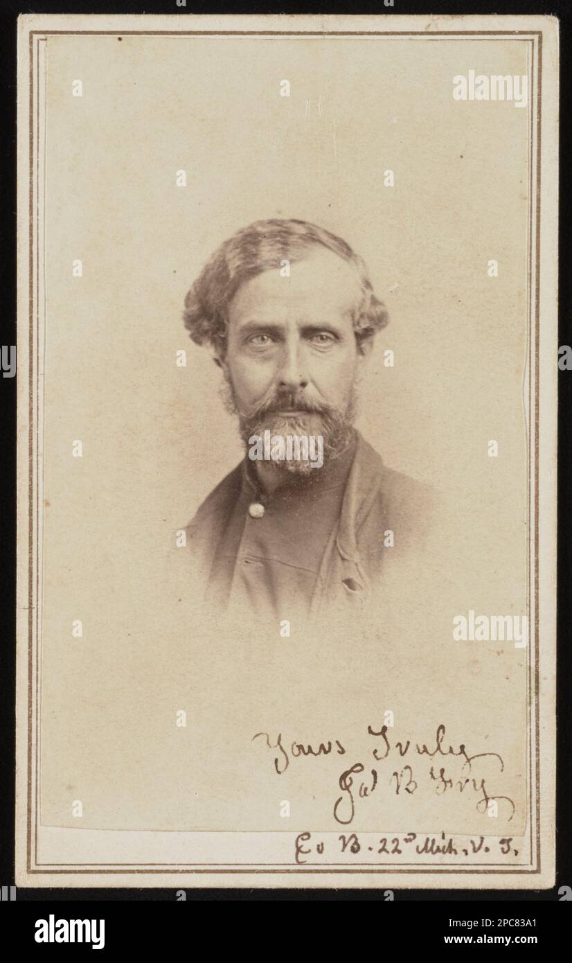 Private James B. Fry of Co. B, 22nd Michigan Infantry Regiment in ...