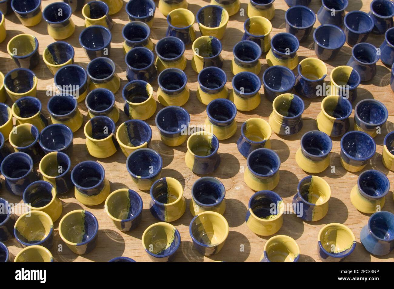 Pot for drinking ouzo, Crete Stock Photo - Alamy