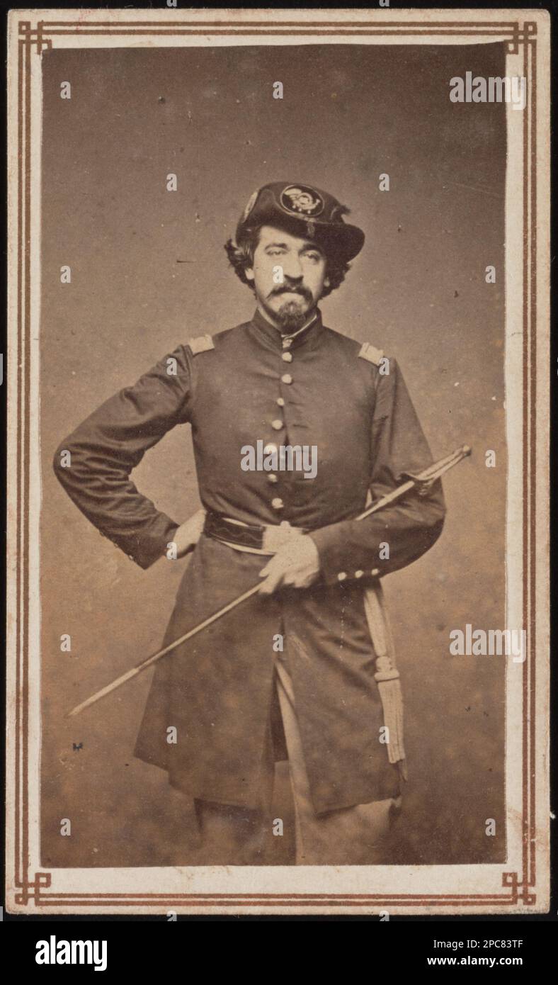 Unidentified soldier of the 43rd Illinois Infantry Regiment in uniform ...