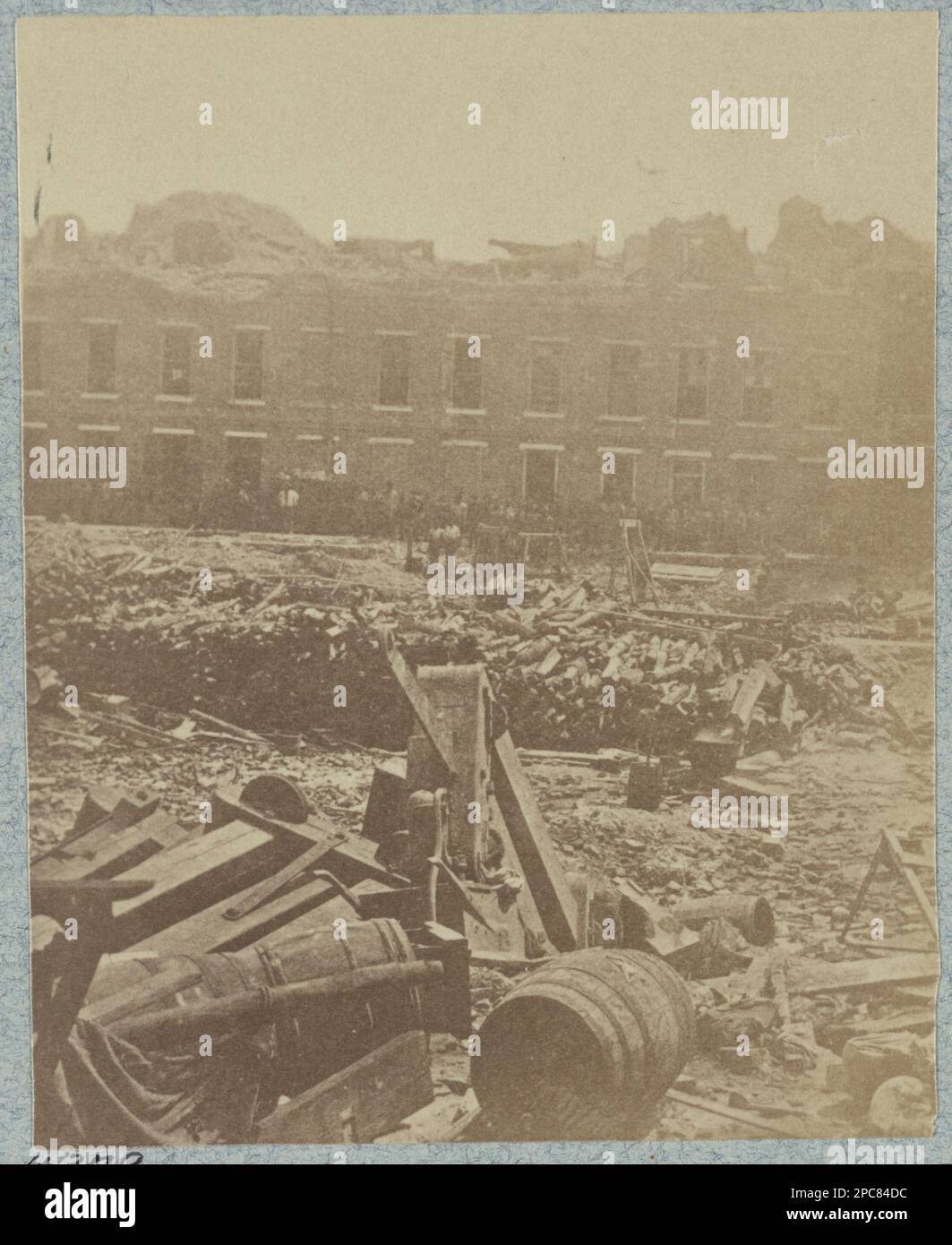 Interior views of Fort Sumter, South Carolina taken by a Confederate ...