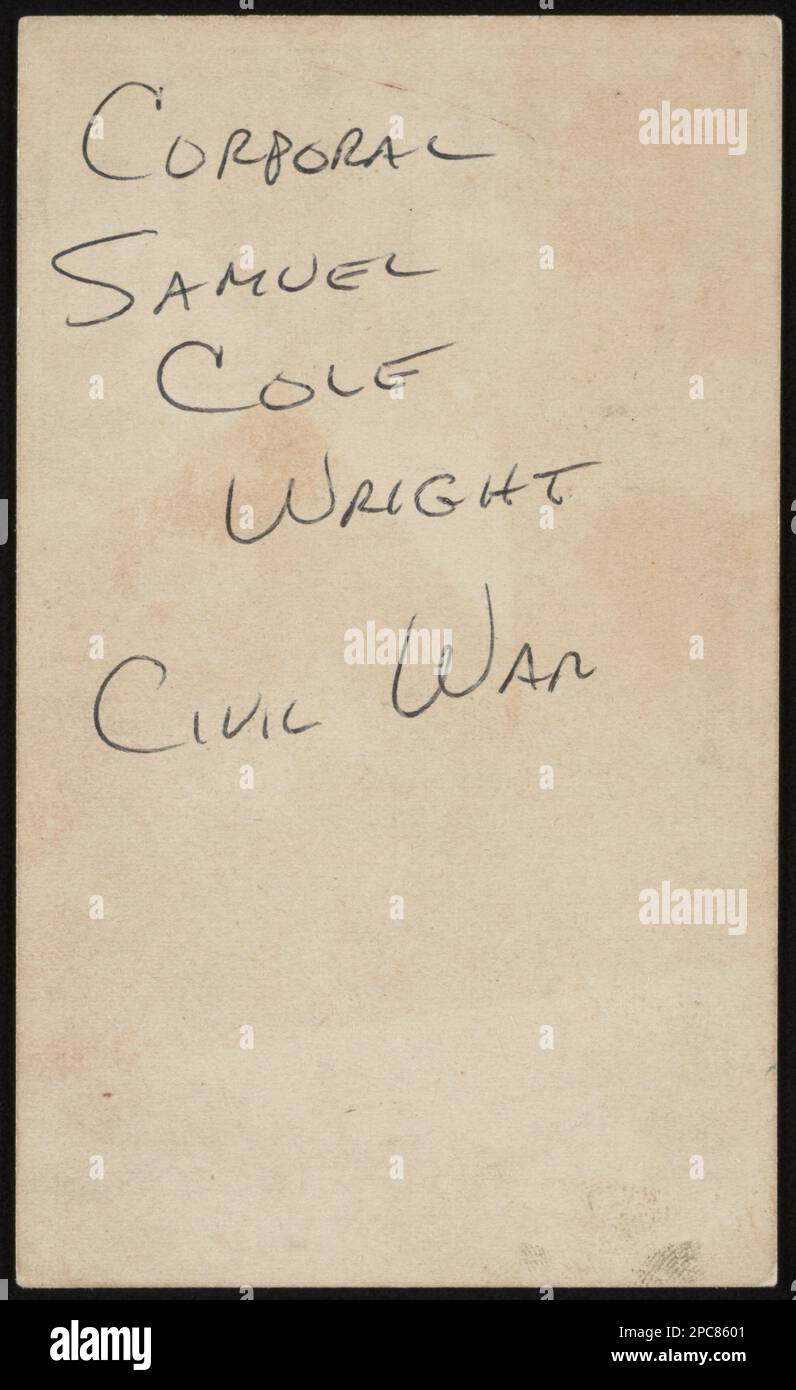 Sergeant Samuel Cole Wright of Co. E, 29th Massachusetts Infantry ...