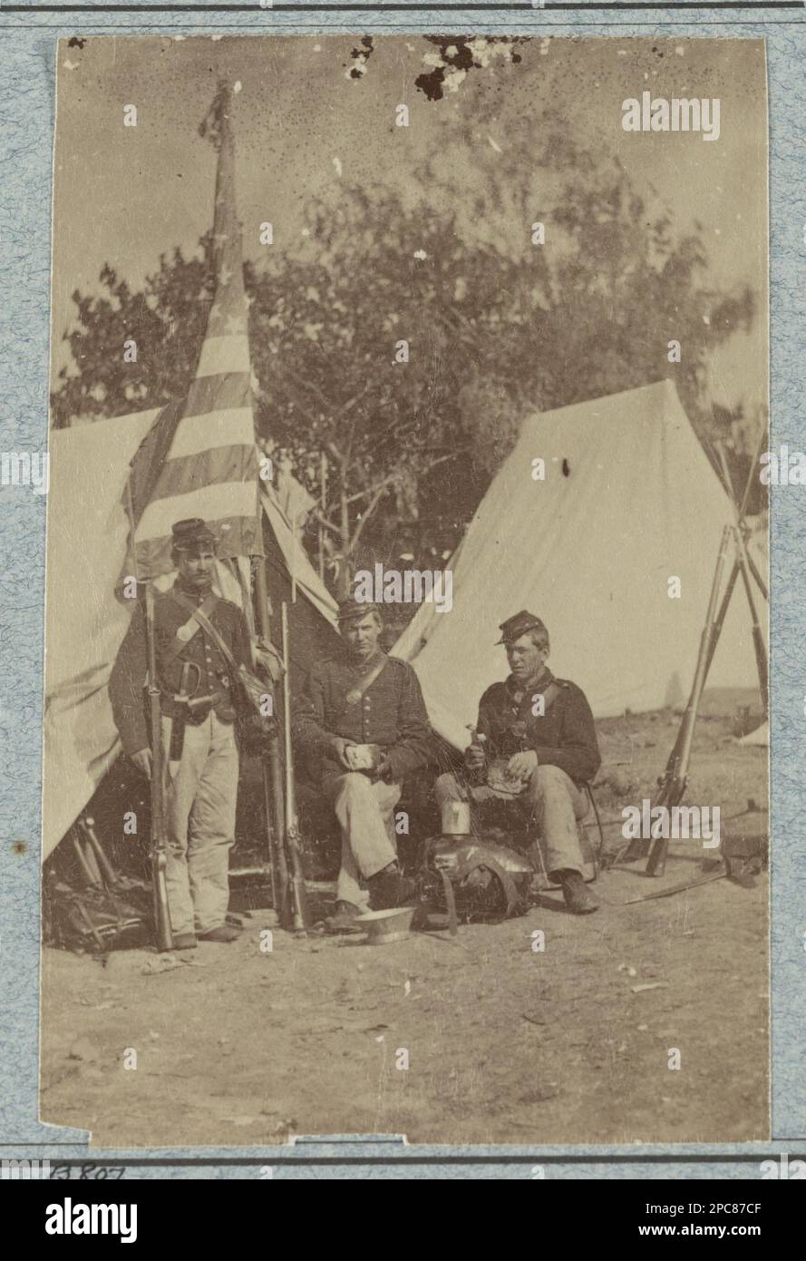 33d New York Infantry. No. B807, Title from item, Mounted with five ...