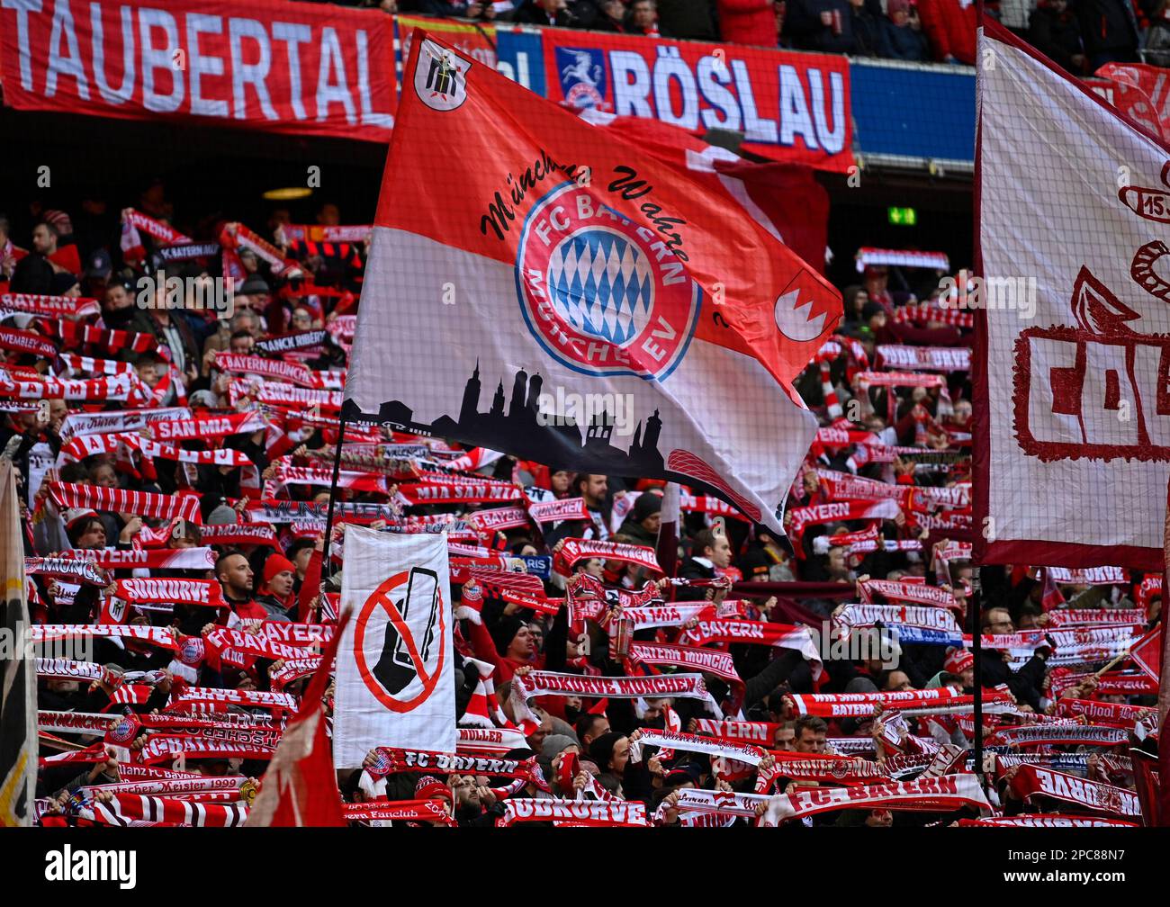 South curve, scarves, fan block, fans, fan curve, flags, banners ...