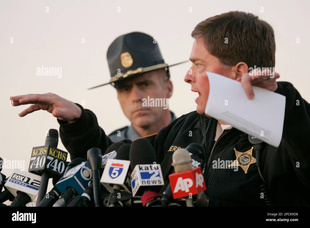 Josephine County Sheriff Brian Anderson, right, is backed by Oregon ...