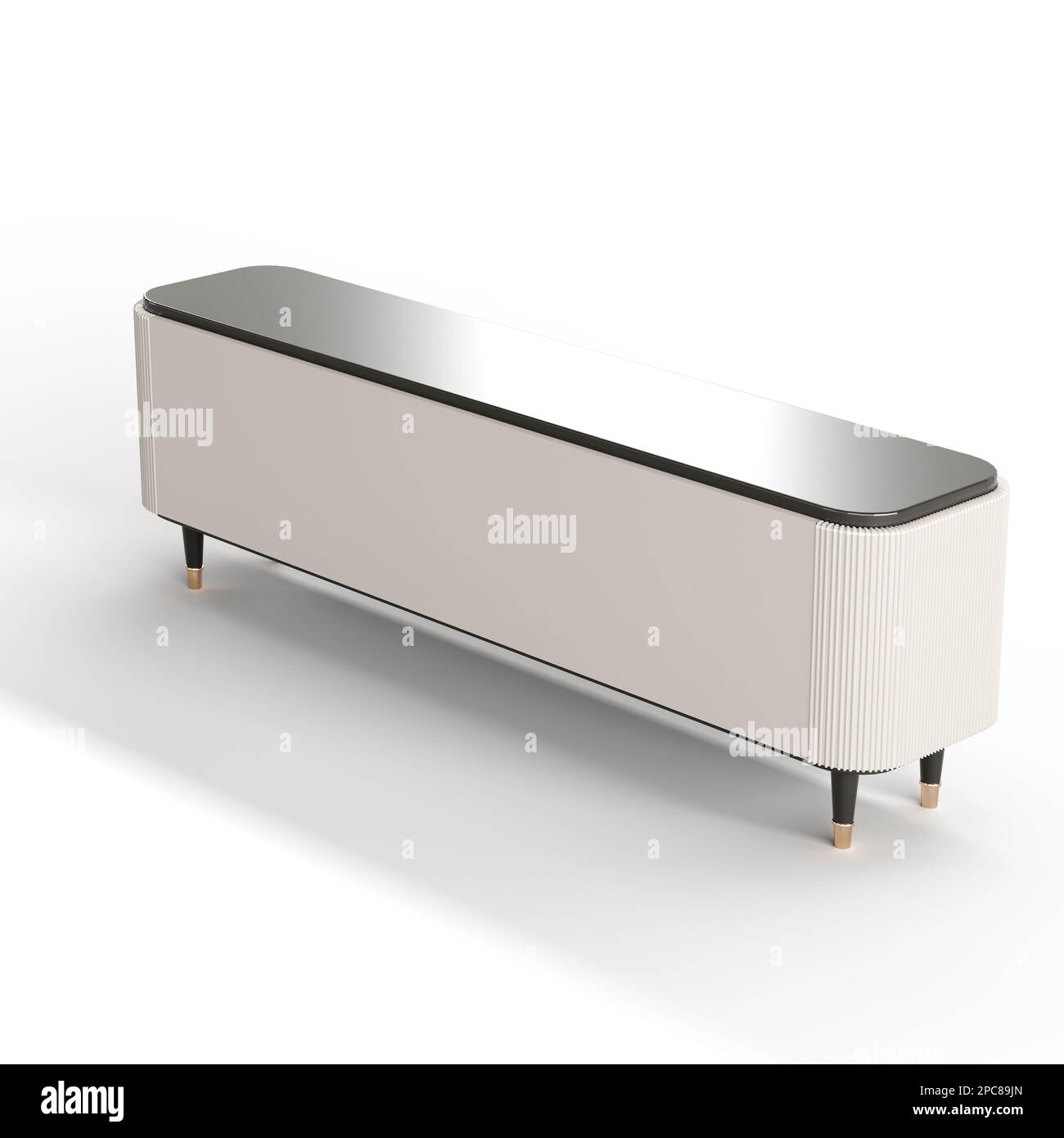 This modern white TV stand is the perfect addition to any home ...