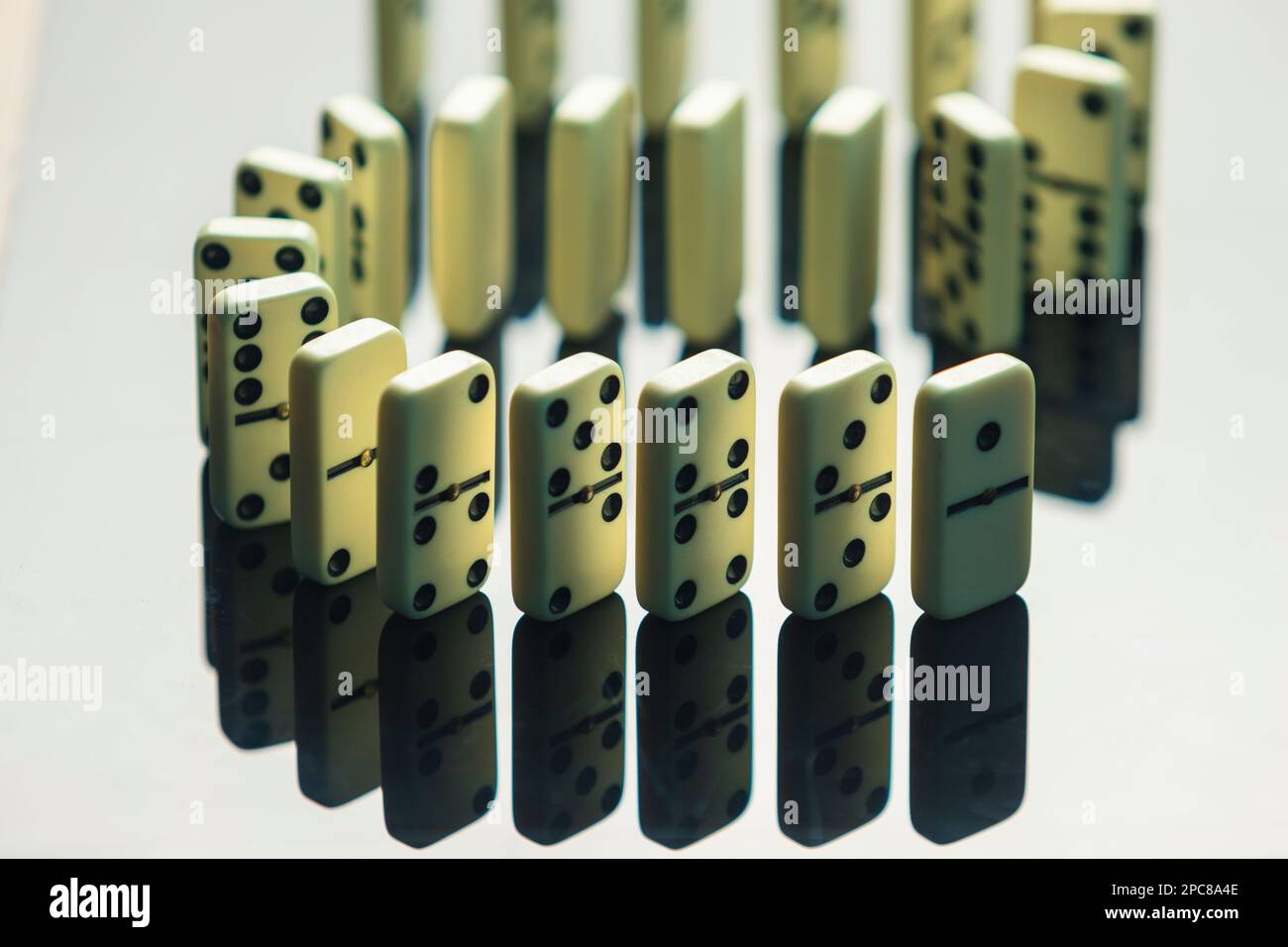 Domino effect in action hi-res stock photography and images - Alamy