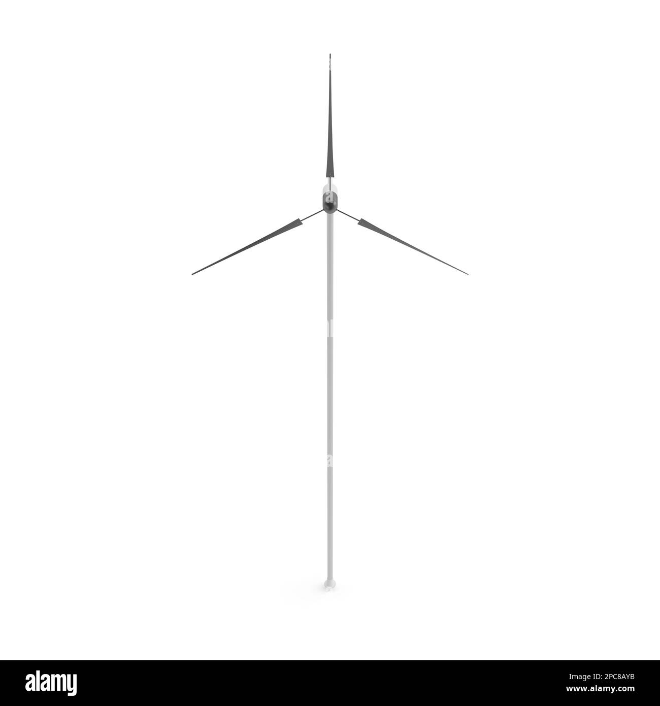 A modern wind turbine isolated on a white background Stock Photo - Alamy