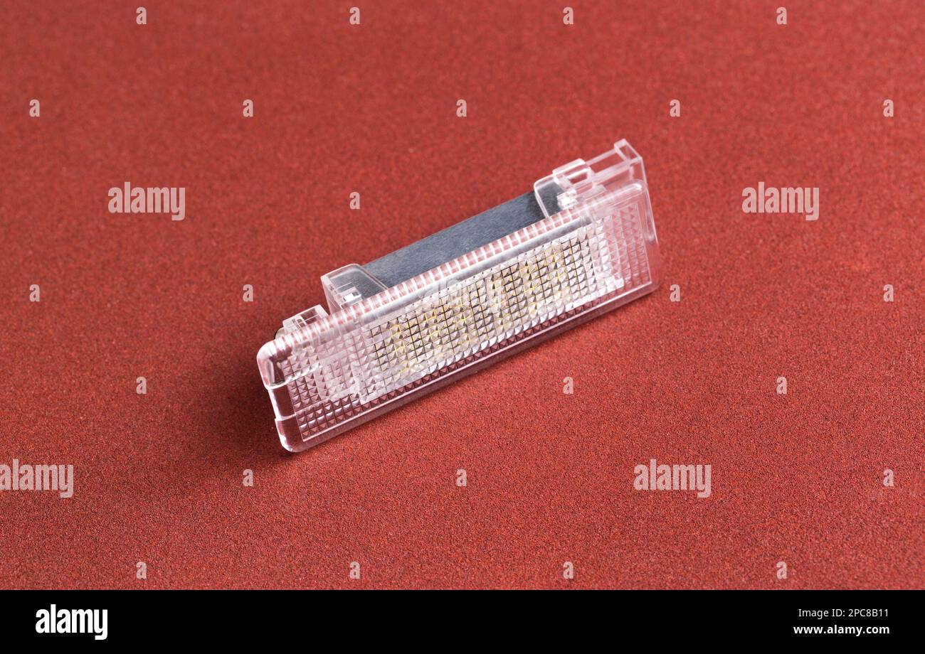 Modern LED lamp for lighting in the trunk of a car Stock Photo - Alamy