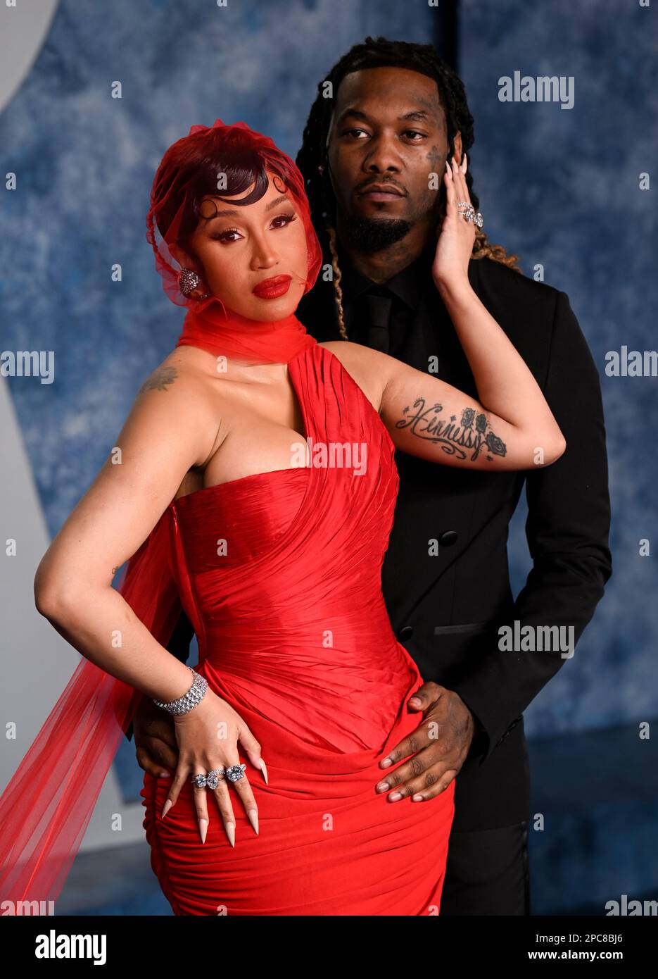 Los Angeles, USA. 13th Mar, 2023. Cardi B and Offset arriving at the ...