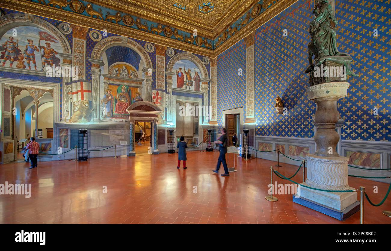 Palazzo Vecchio Interior Florence Tuscany Italy Stock Photo - Alamy