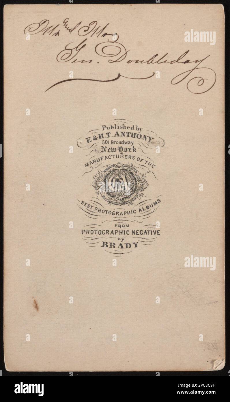 Major General Abner Doubleday of General Staff U.S. Volunteers Infantry ...