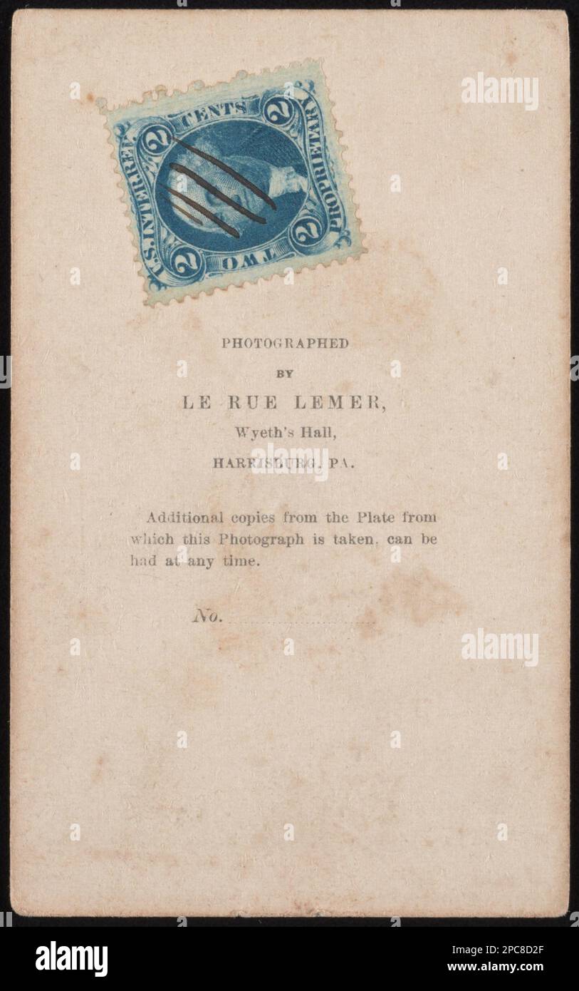 Three unidentified soldiers in Union uniforms / Photographed by Le Rue ...