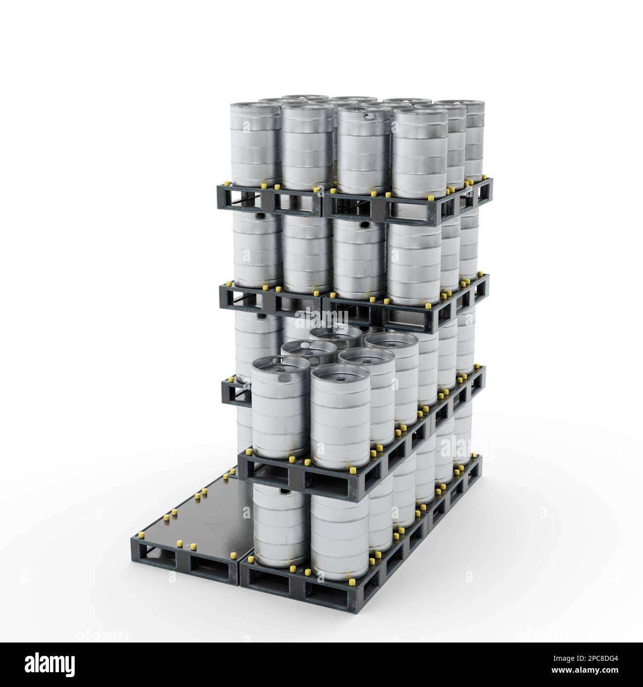 Stacked white cylinders hi-res stock photography and images - Alamy