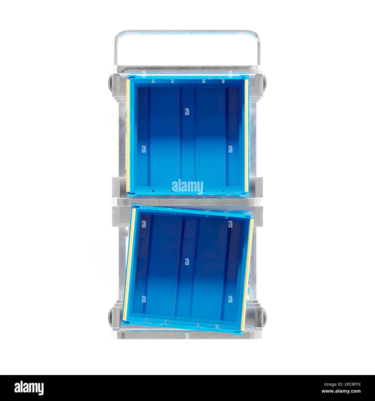 Two wheeled carts Cut Out Stock Images & Pictures - Alamy