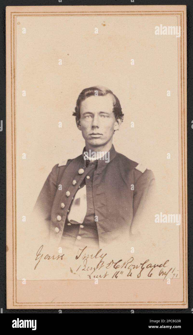 Lieutenant Bent D.C. Rowland of Co. G, 16th U.S. Colored Troops ...