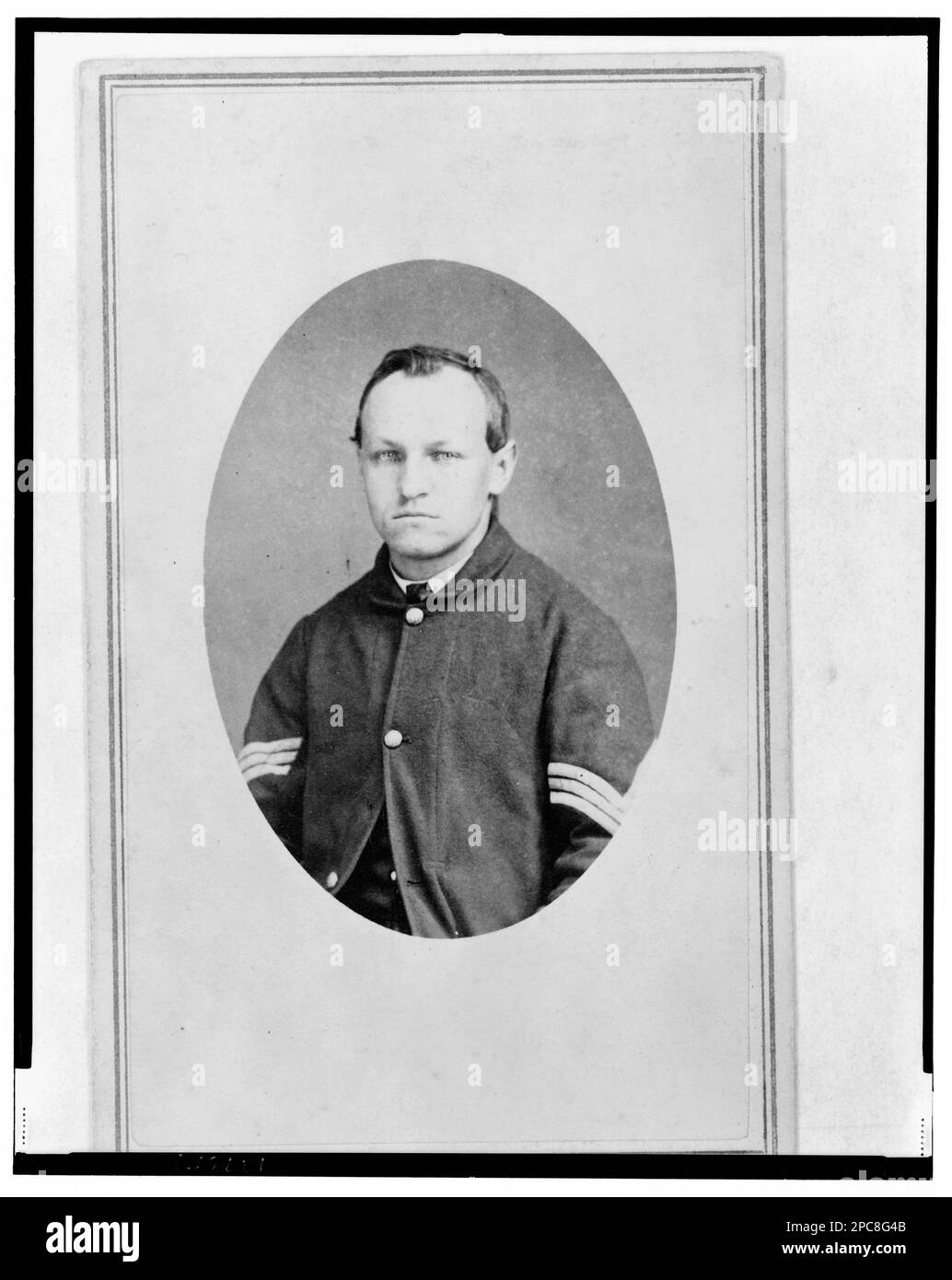 Unidentified Union officer, head-and-shoulders portrait, facing front ...