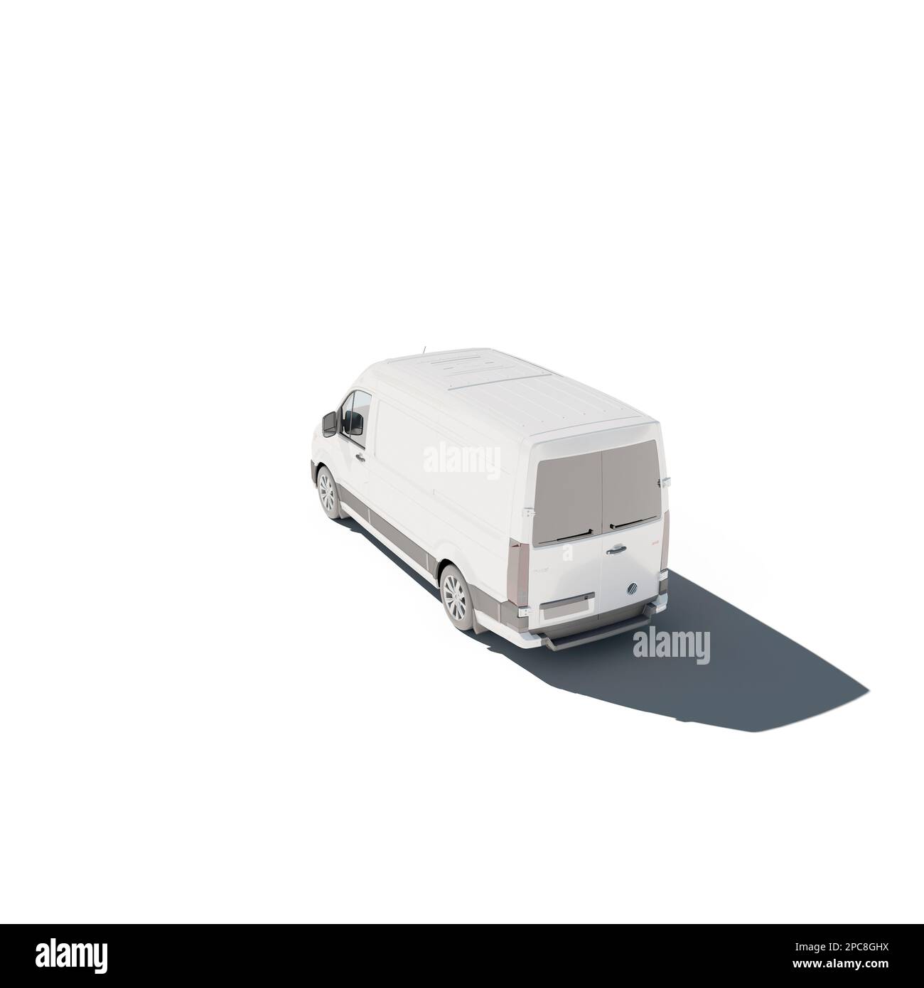 Delivery van city traffic Cut Out Stock Images & Pictures - Alamy
