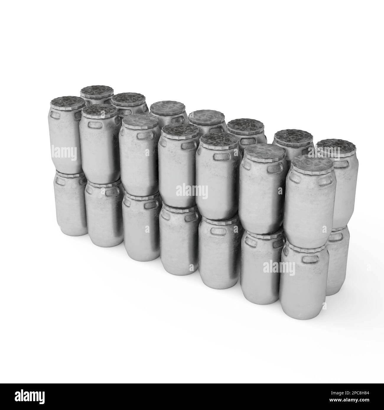 Stacked white cylinders hi-res stock photography and images - Alamy