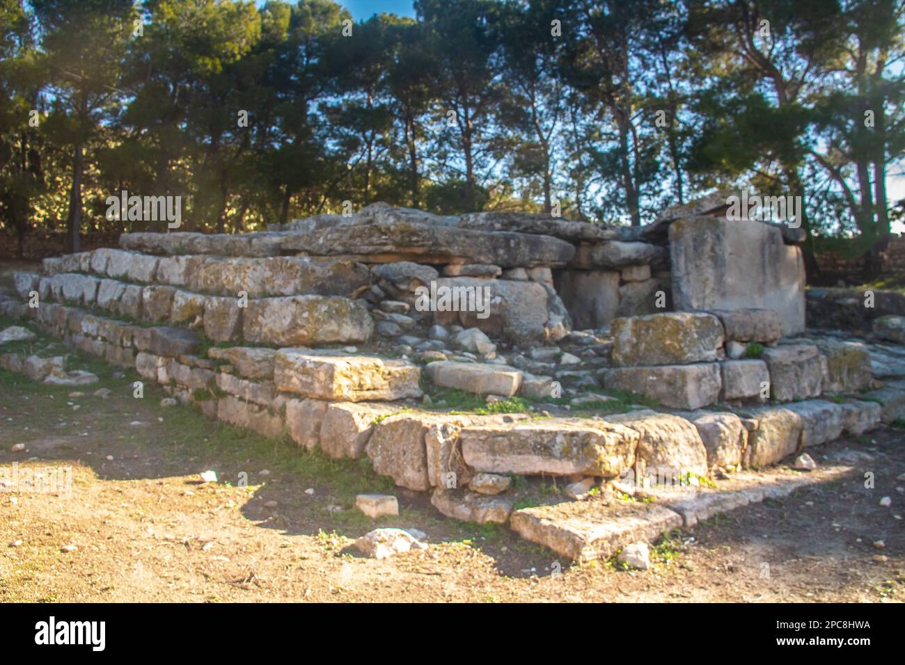 Dolmens in western Tunisia. Les Mégalithes d'Ellès, Kef, Tunisia ...