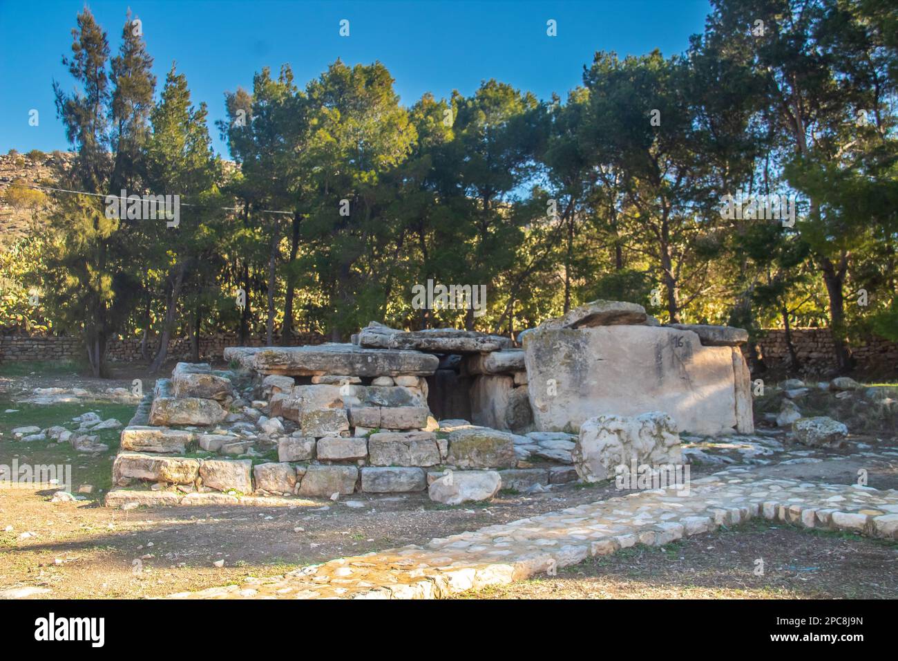 Dolmens in western Tunisia. Les Mégalithes d'Ellès, Kef, Tunisia ...
