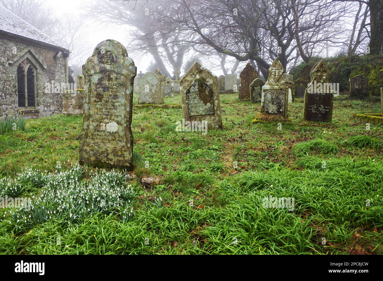 The graveyard at St. Dennis parish church, Cornwall, UK - John Gollop ...