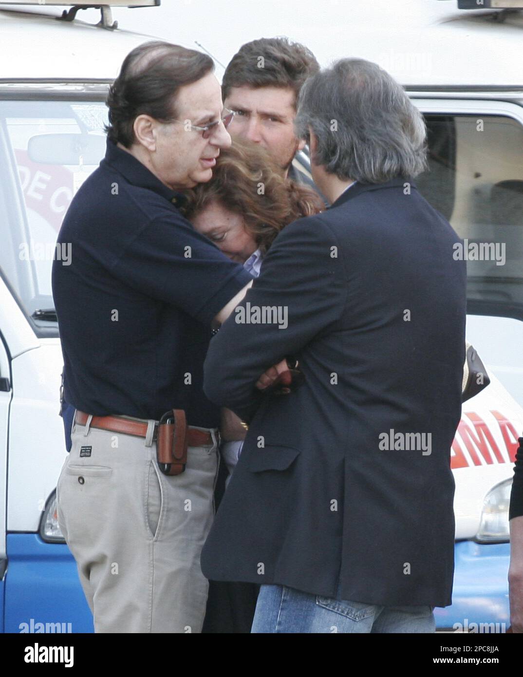 Lucia Pinochet Hiriart, center, the daughter of former dictator Gen ...