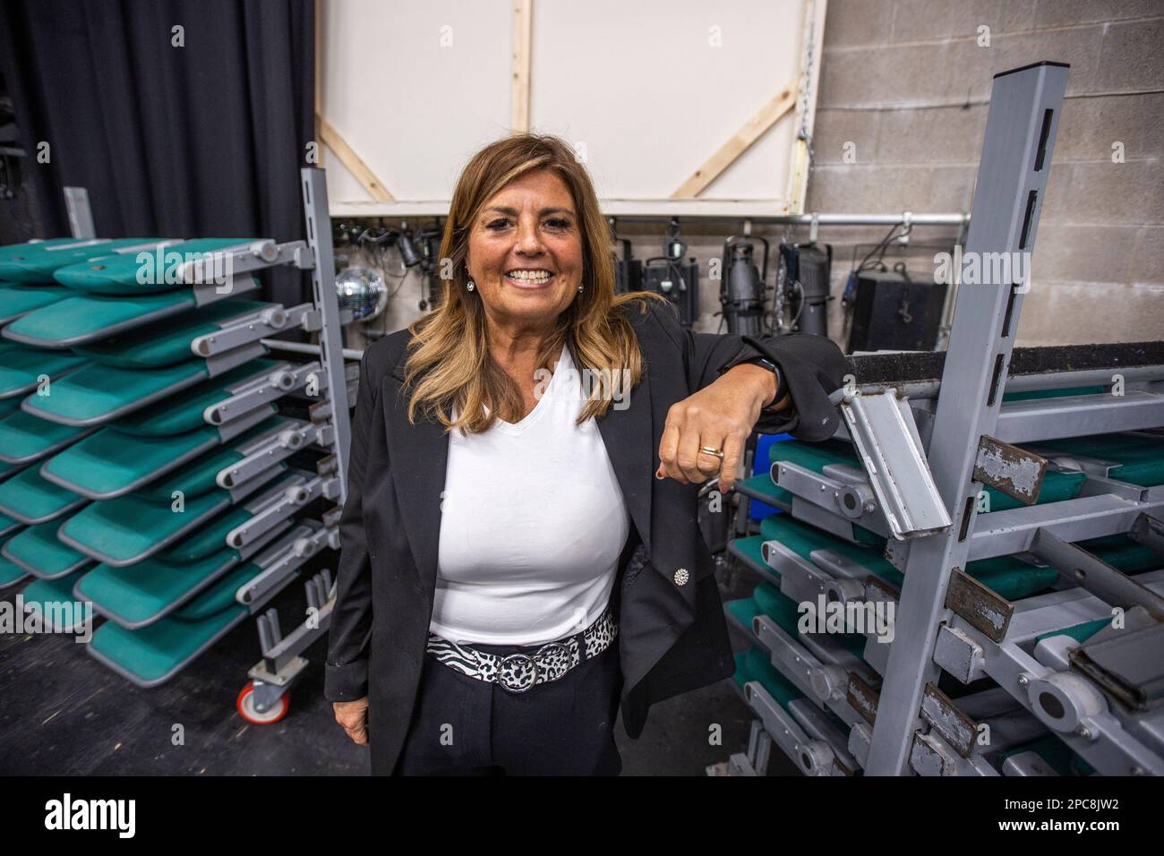 Frances Nelson, coordinator of Bobosh Drama, Belvoir Studio Theatre, in ...