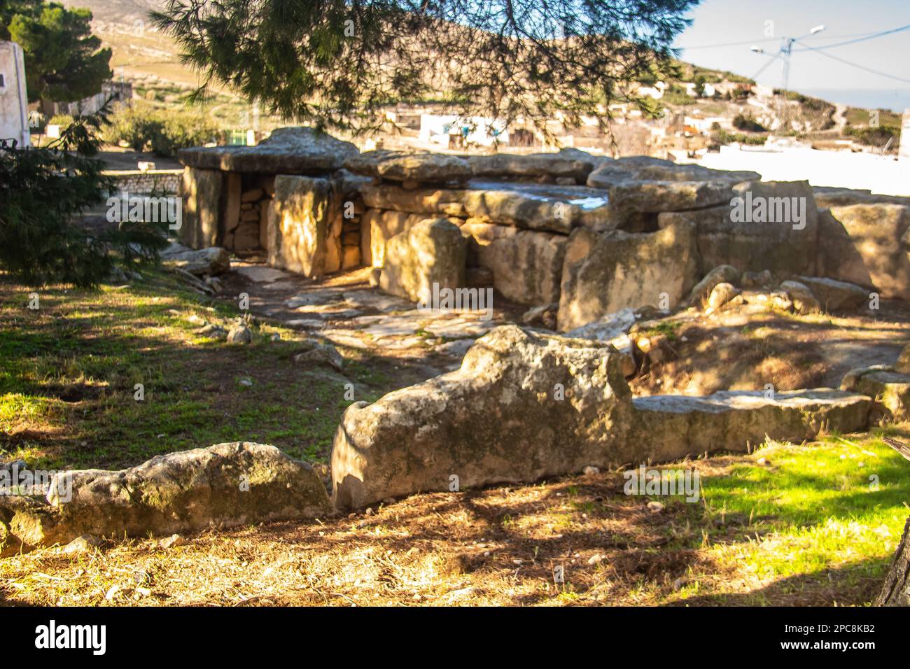 Dolmens in western Tunisia. Les Mégalithes d'Ellès, Kef, Tunisia ...