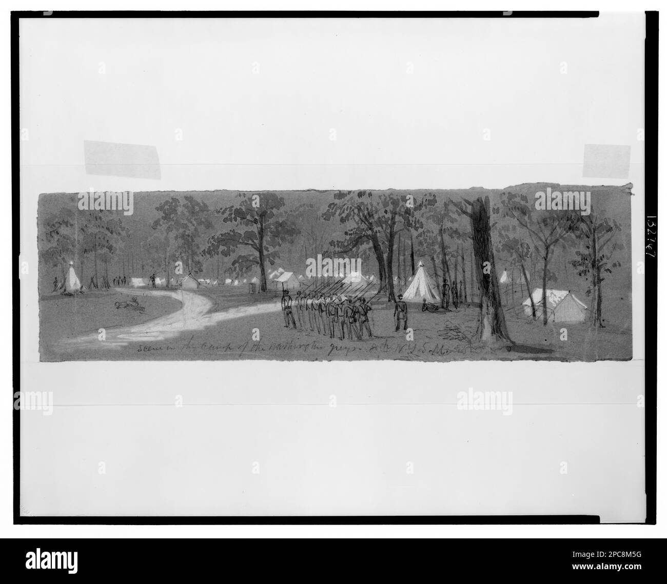 Scene in the camp of the Washington Greys. 8th New YorkS.M.. Morgan ...