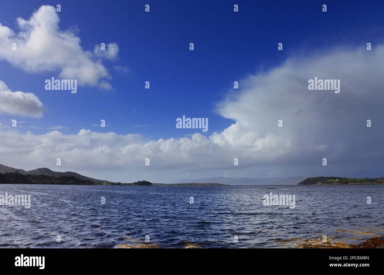 The landscape, gardens and coastline at Derreen Gardens, on the Beara ...