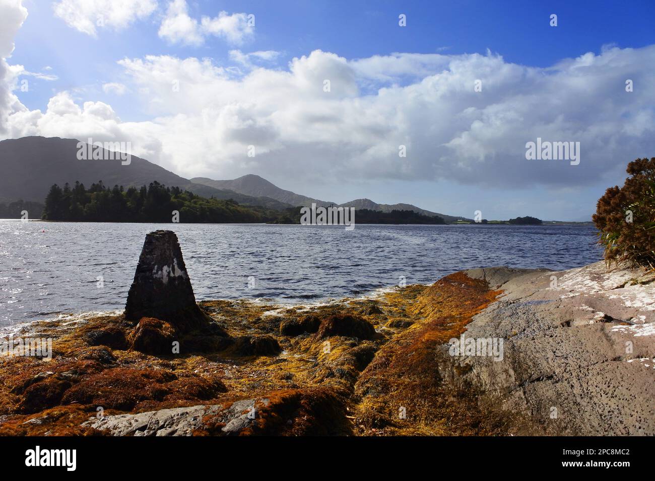 The landscape, gardens and coastline at Derreen Gardens, on the Beara ...