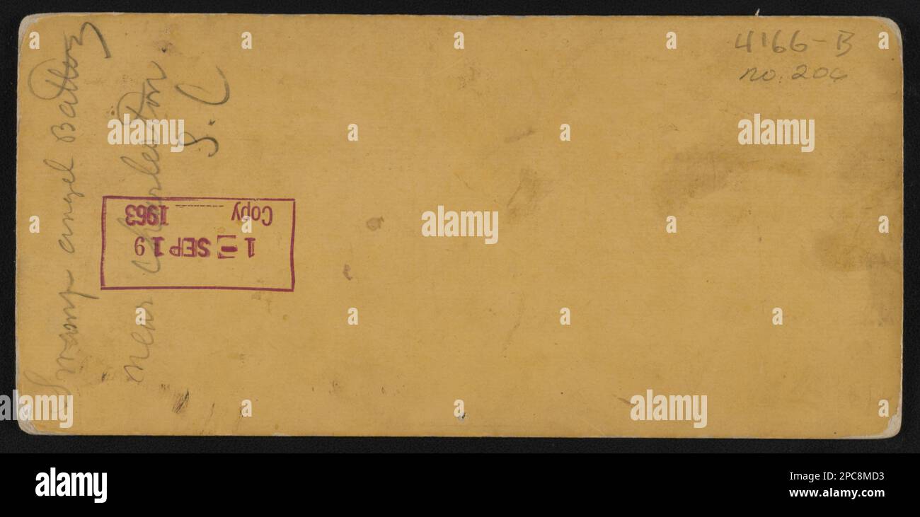 Swamp Angel Battery near Charleston, South Carolina. Civil War ...