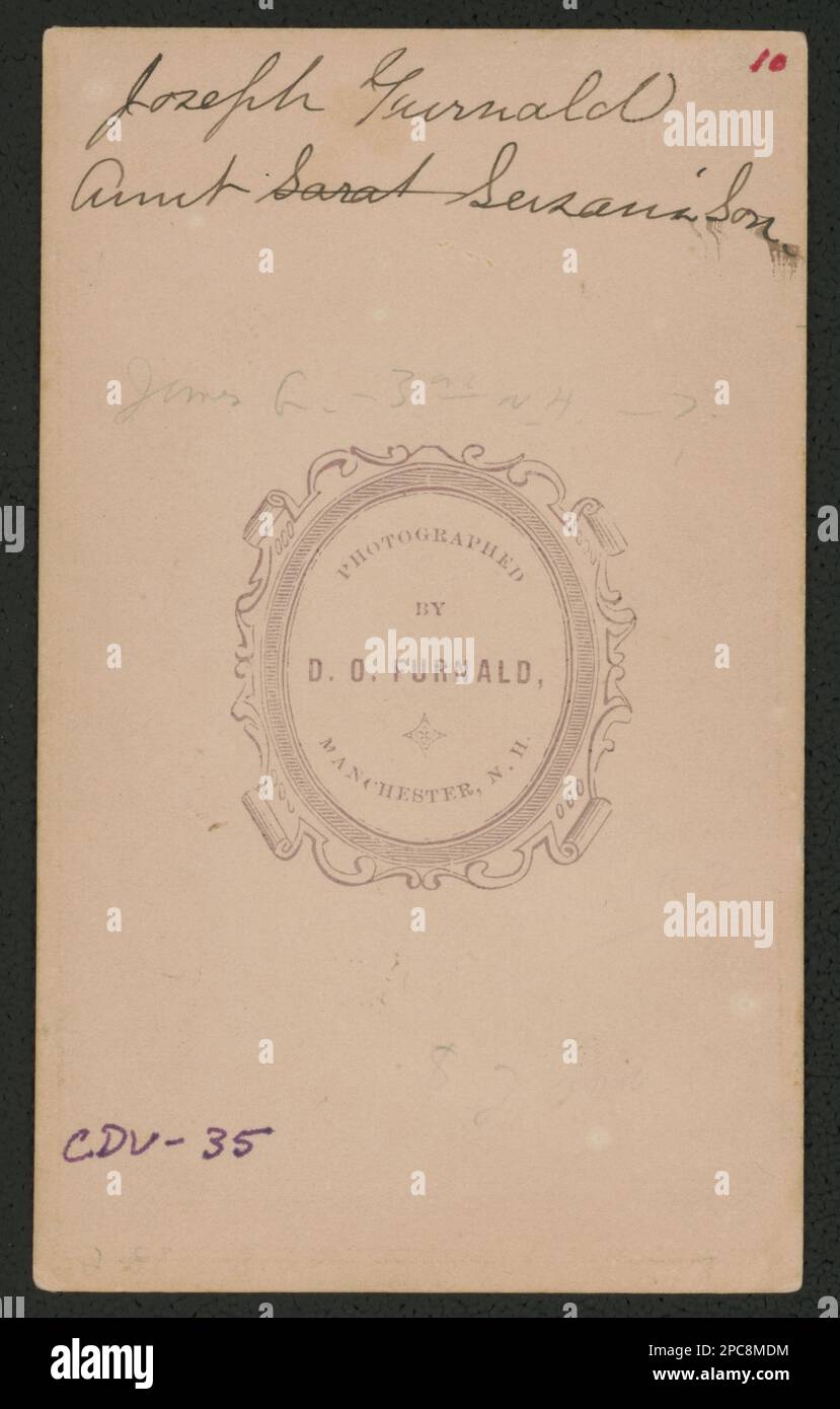 Corporal James G. Furnald of Co. A, 3rd New Hampshire Infantry Regiment in uniform ...