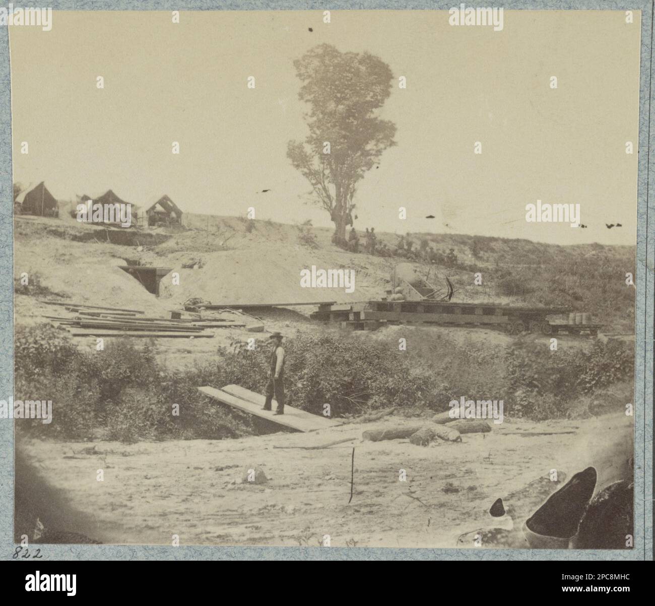 Rear view of the 13-inch Mortar "Dictator" in the works of Petersburg ...