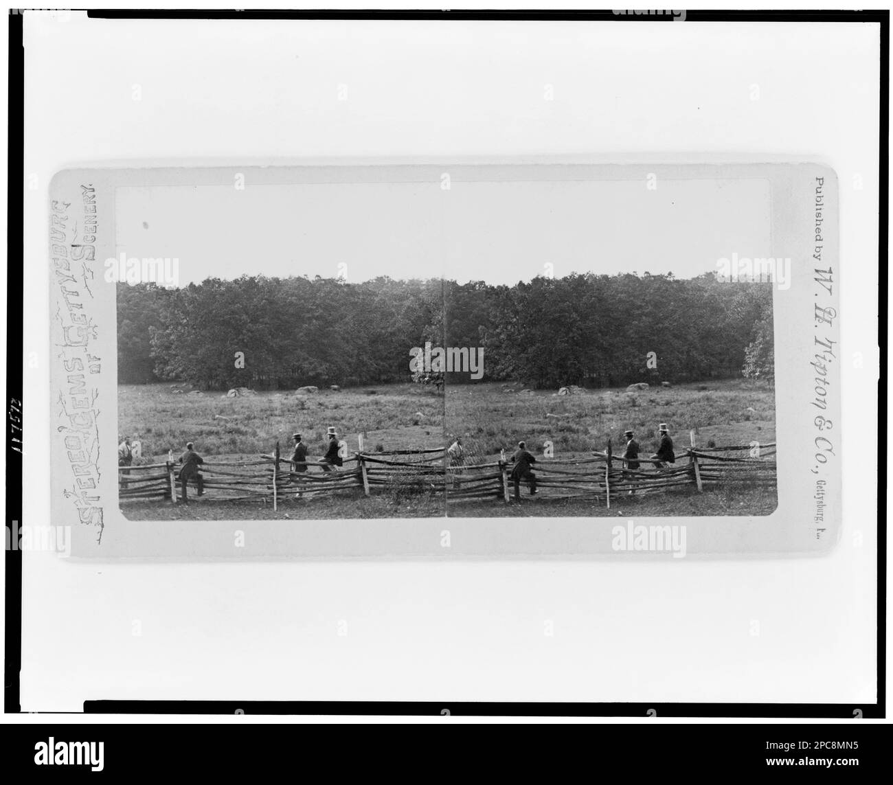 Meadow over which the 2d Mass. and 27th Indiana charged on morning of ...