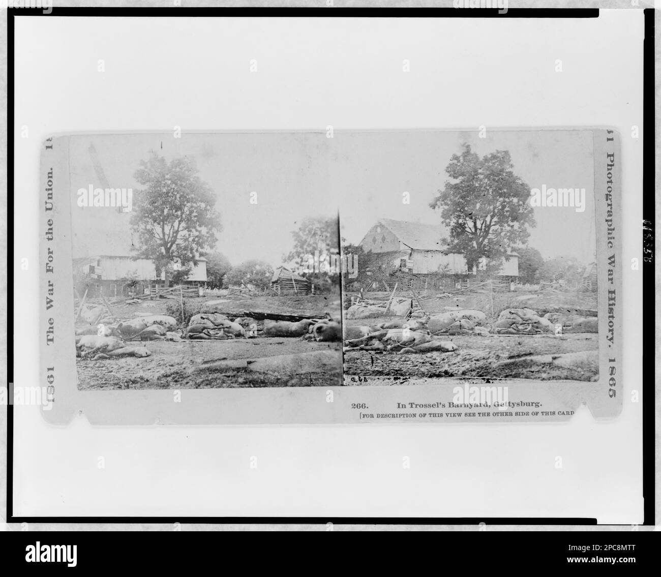 In Trossel's barnyard, Gettysburg. Civil War Photograph Collection ...