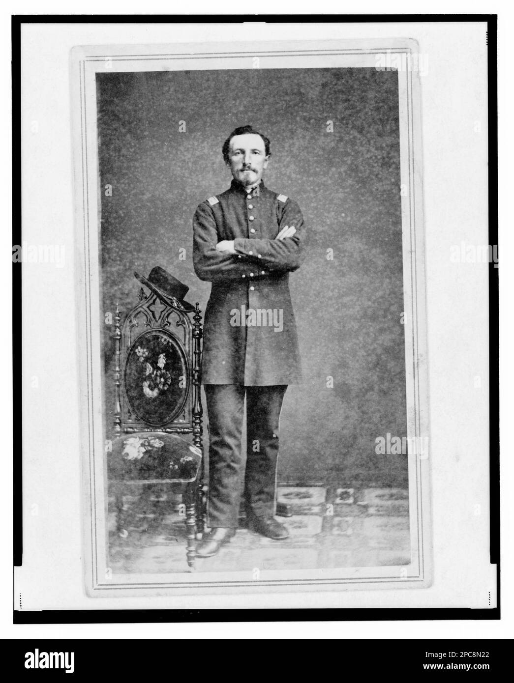 Captain William Borck, Union officer in the 32nd Indiana Regiment, full ...