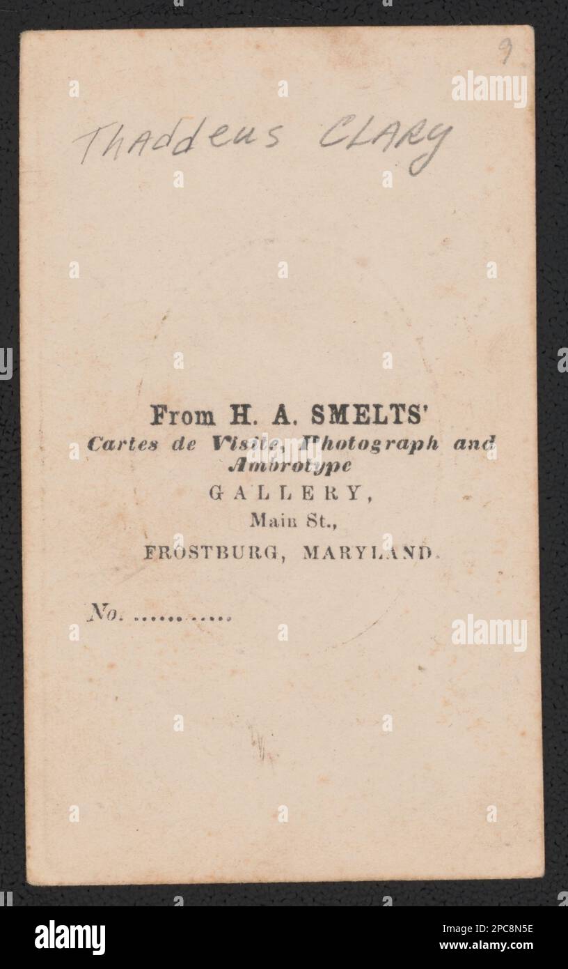 Private Thaddeus W. Clary of Co. D, 11th Virginia Cavalry Regiment, Co ...