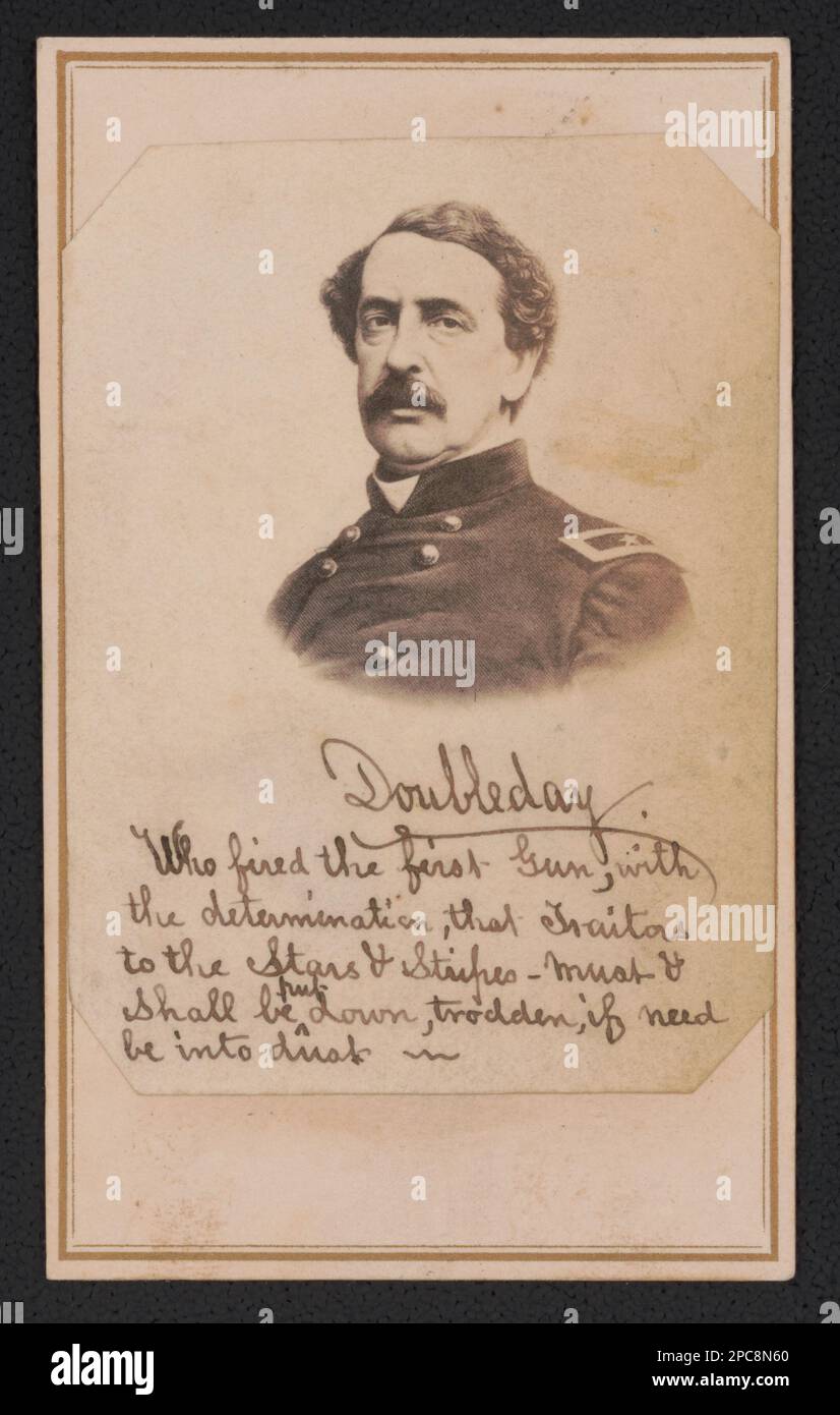 Major General Abner Doubleday of 17th Regular Army Infantry Regiment ...