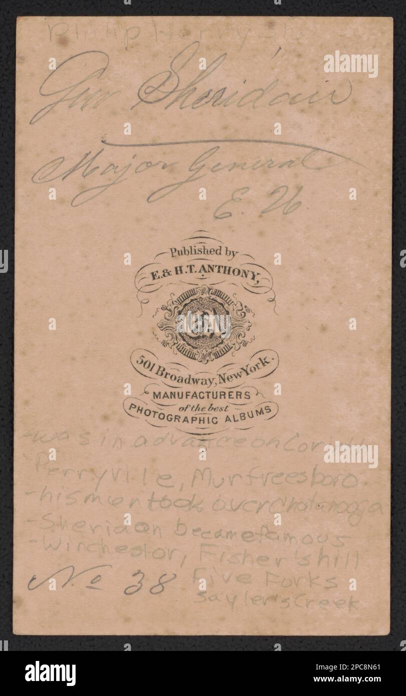 Major General Philip Sheridan of 13th Regular Army Infantry Regiment ...